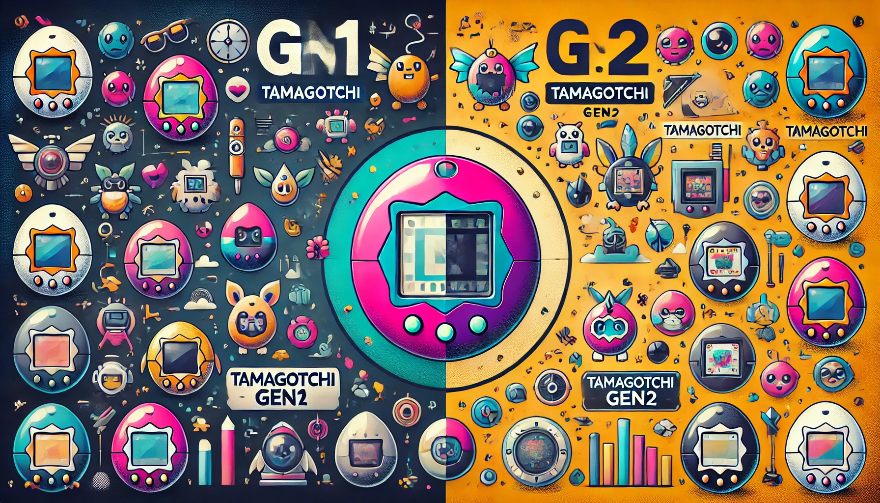 たまごっちgen1とgen2の違いを徹底解説！進化システムやキャラクターの違い | たまごっちの館