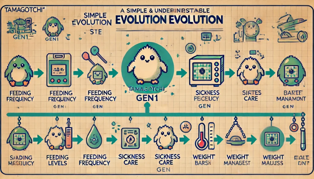 たまごっちgen1とgen2の違いを徹底解説！進化システムやキャラクターの違い | たまごっちの館